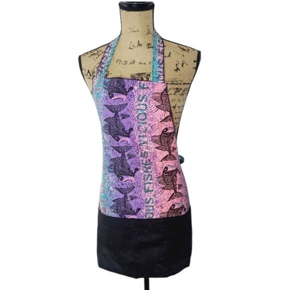 Vintage | Kitchen | Vintage 8s 90s Neon Fish Print Tropical Kitchen ...